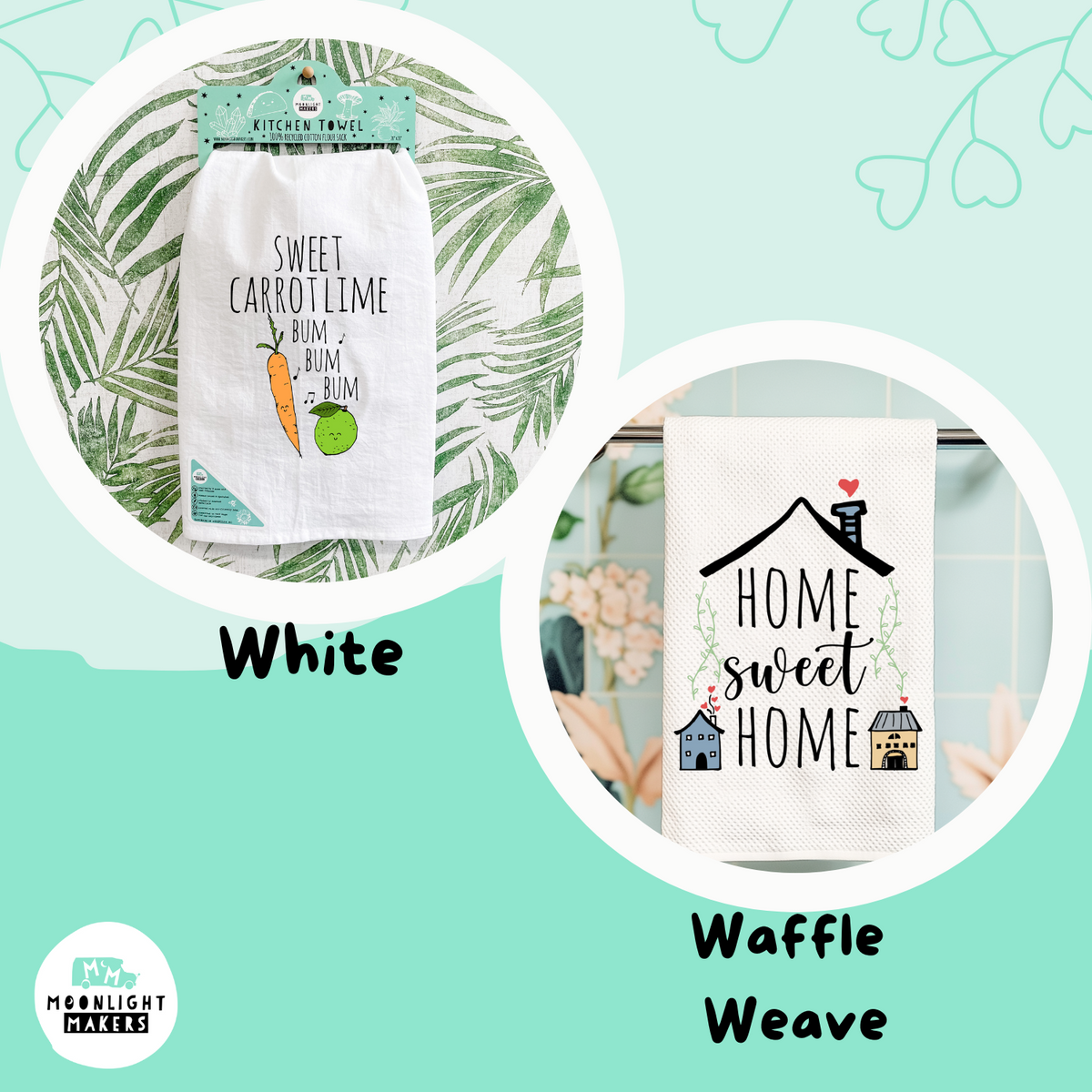 Full Color Kitchen Towel - Beach Life Collage – Moonlight Makers Retail